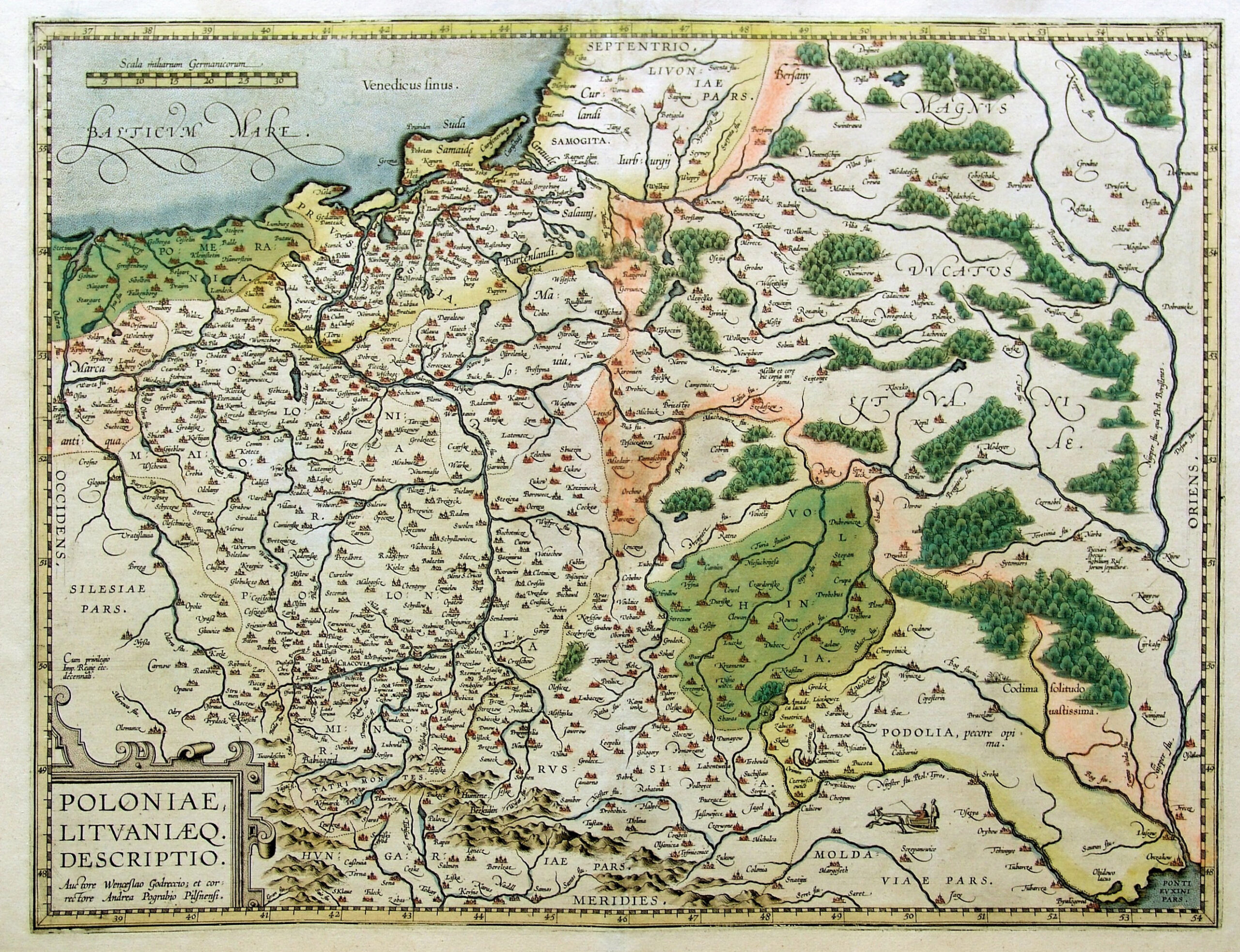 POLONIÆ, LITVANIÆ Q. DESCRIPTIO, 1595–98 – Lithuanian Maps